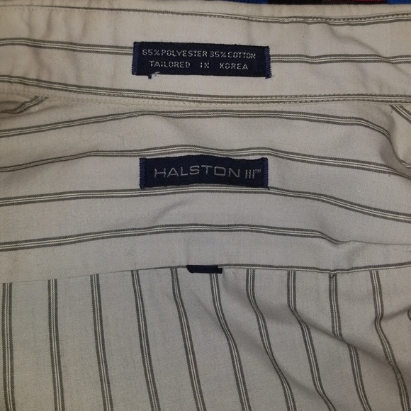 Halston III | Shirts | Halston Iii Mens Striped Dress Shirt 733 | Poshmark